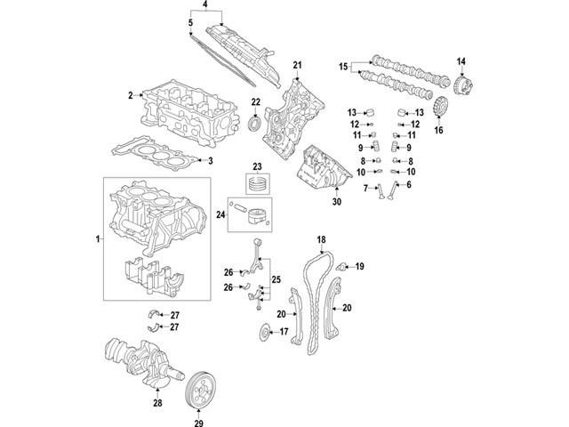 Genuine Smart 1320300001 Crankshaft - Smart