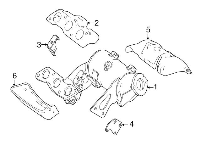 Genuine Smart 1321420140 Exhaust Manifold Bracket; Left - Smart