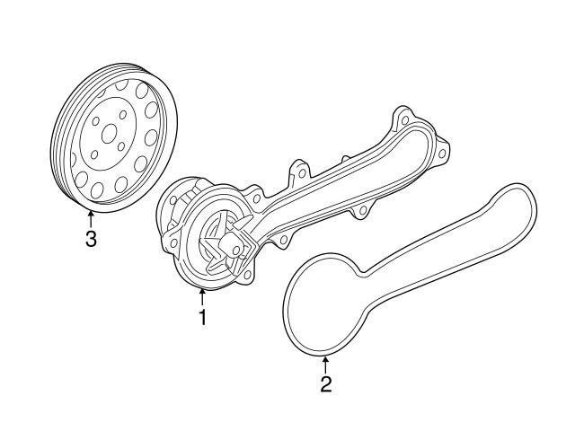 Genuine Smart 1322010080 Water Pump Gasket - Smart