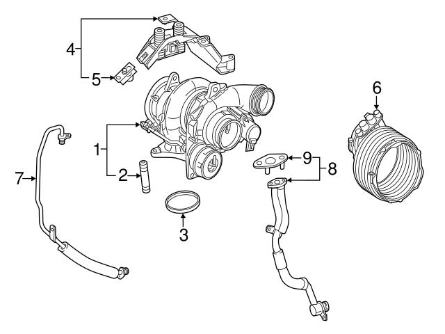 Genuine Mercedes 1330900477 Turbocharger Oil Return Line O-Ring ...