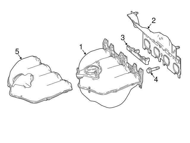 Genuine Mercedes 1331420480 Exhaust Manifold Gasket - Mercedes