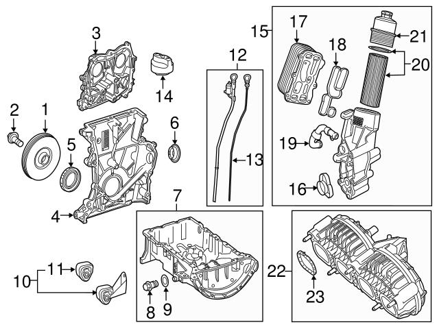 Genuine Mercedes 1331840180 Oil Cooler Gasket - Mercedes