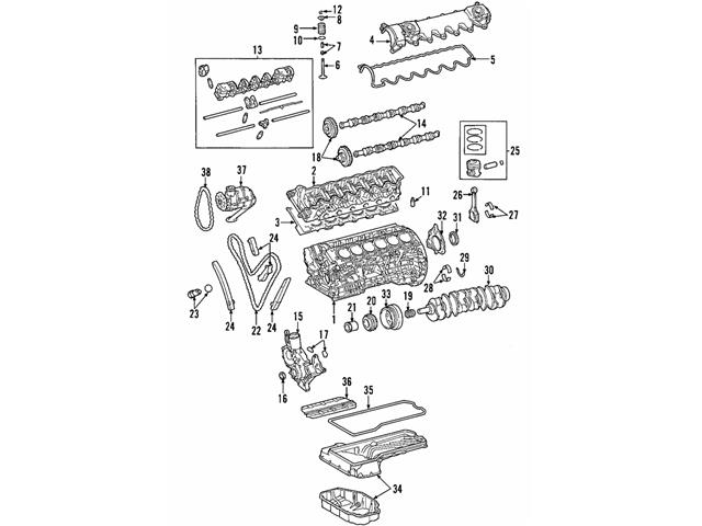 Genuine Mercedes 1370520516 Timing Chain Guide/Rail; Left Upper Upper ...