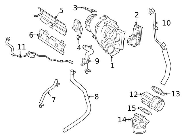 Genuine Mercedes 1399060600 Turbocharger Wastegate Actuator - Mercedes