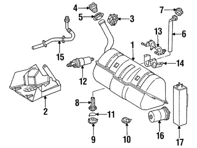 Genuine Mercedes 1404700481 Fuel Pump Mounting Bracket - Mercedes