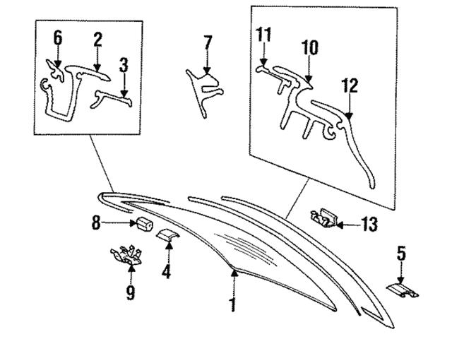 Genuine Mercedes 1406780737 Jack Plug Cover; Inner, Lower - Mercedes