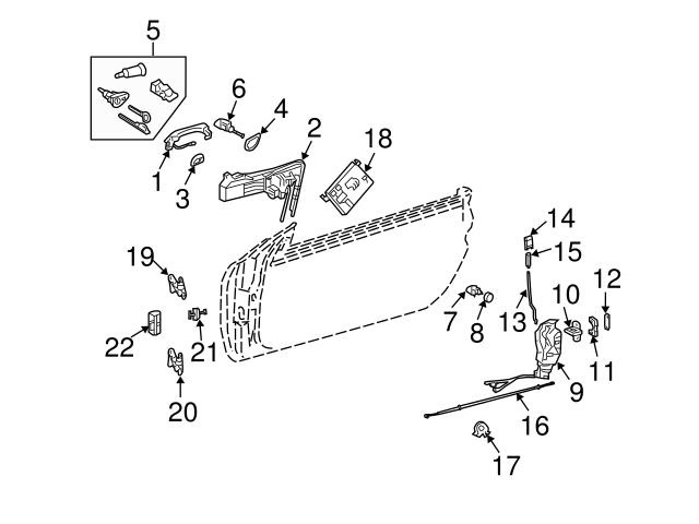 Genuine Mercedes 1407660438 Door Hinge Bushing; Front Left/Right ...