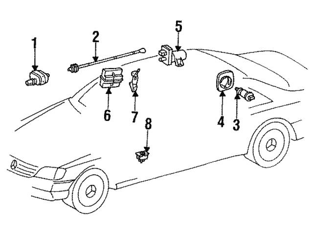 Genuine Mercedes 1408000178 AC & Heater Control Valve; Left, Right