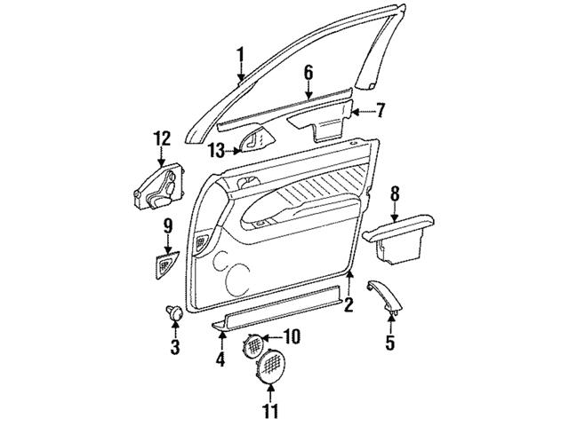 Genuine Mercedes 14081001549045 Interior Door Pull Handle; Left - Mercedes