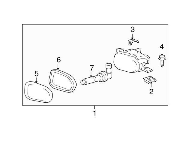 Genuine Mercedes 1408260284 Fog Light Clip; Left, Right - Mercedes