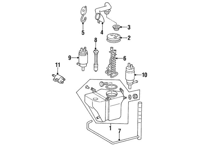 Genuine Mercedes 1408300161 Windshield Washer Nozzle Heater - Mercedes