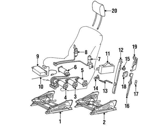 Genuine Mercedes 1409750060 Power Seat Motor Drive Shaft; Left, Right ...