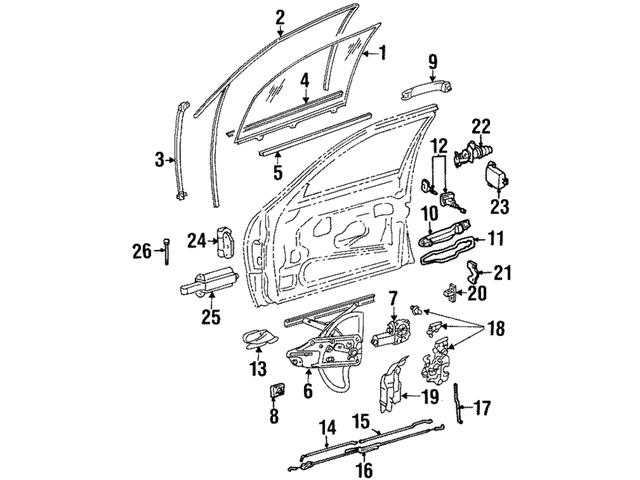 Genuine Mercedes 1409910105 Door Check Pin; Left, Right - Mercedes