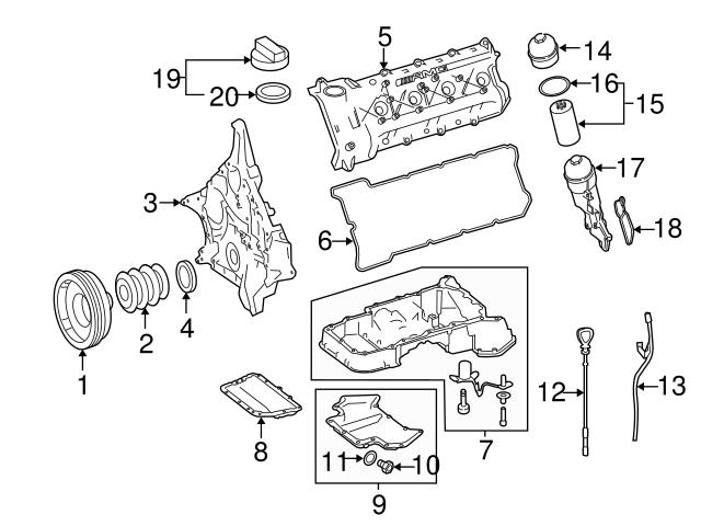 Genuine Mercedes 1560100428 Oil Pan; Lower, Rear - Mercedes | A1560100428