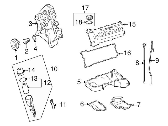 Genuine Mercedes 156016242164 Valve Cover Gasket; Right - Mercedes ...