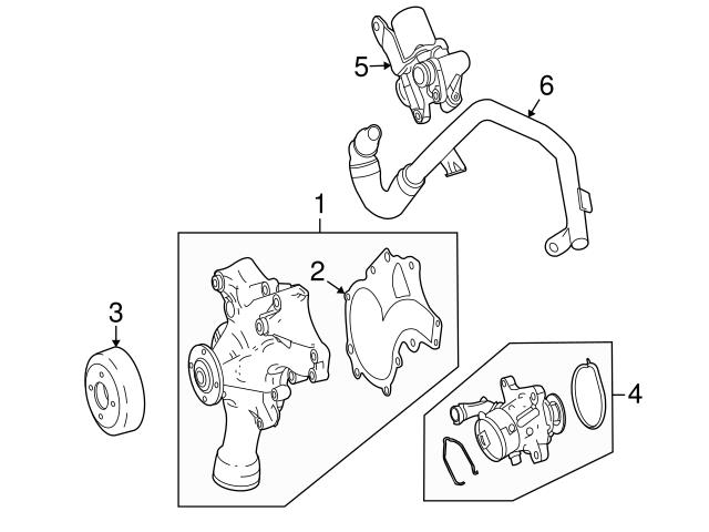 Genuine Mercedes 1562000201 Water Pump - Mercedes