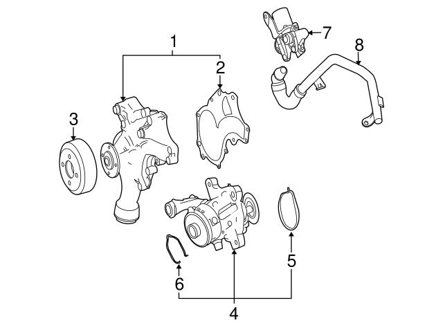 Genuine Mercedes 1560941782 Air Intake Hose; Left, Right - Mercedes