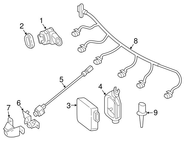 Genuine Mercedes 1565403702 Parking Aid System Wiring Harness - Mercedes