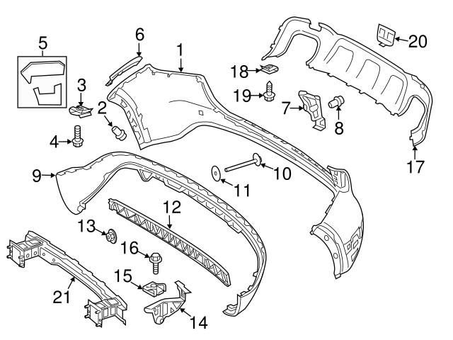 Genuine Mercedes 1566820130 Bumper Cover Insulator; Left - Mercedes