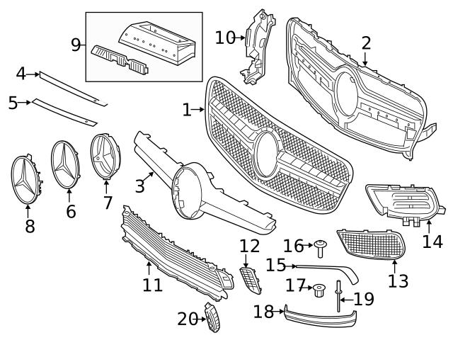 Genuine Mercedes 156885532264 Brake Air Duct; Front Left Lower ...