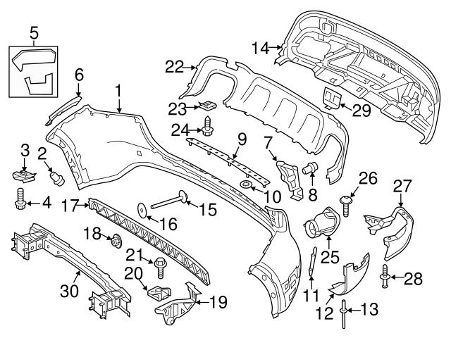 Genuine Mercedes 1568855701 Bumper Guide Bracket; Left - Mercedes