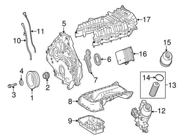 Genuine Mercedes 1570107400 Oil Dipstick Tube - Mercedes