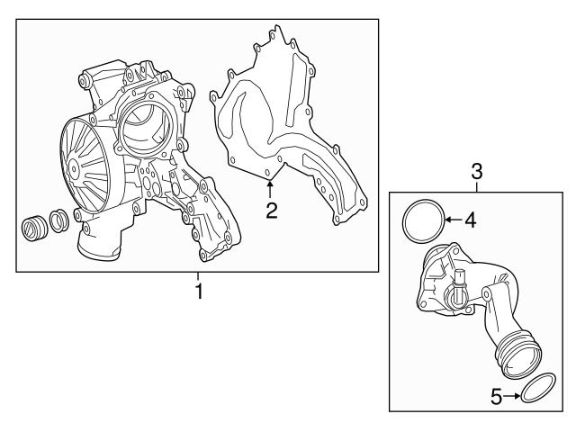 Genuine Mercedes 157200010764 Water Pump - Mercedes | 1572000107