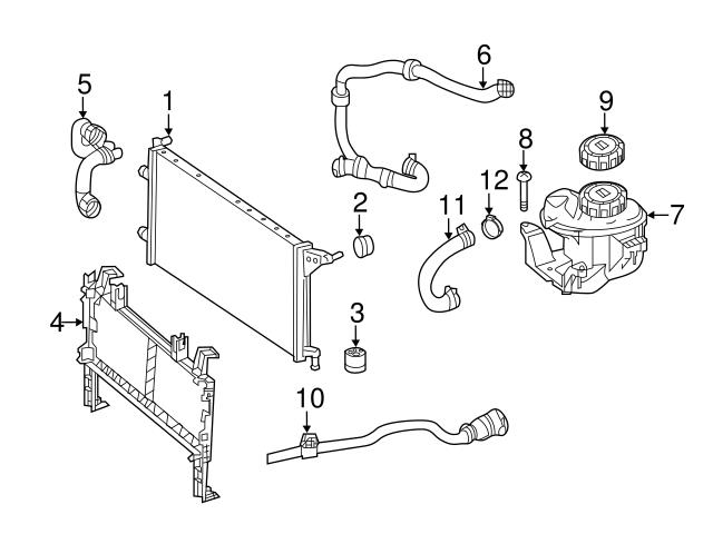 Genuine Mercedes 1572030317 Engine Coolant Overflow Hose - Mercedes