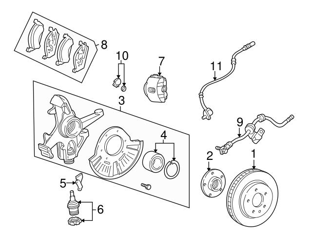 Genuine Mercedes 1634202548 Brake Hose/Line; Front Right Right, Right ...
