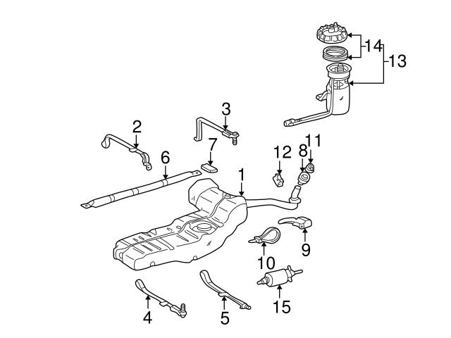 Genuine Mercedes 1634750321 Fuel Tank Strap; Upper, Front - Mercedes