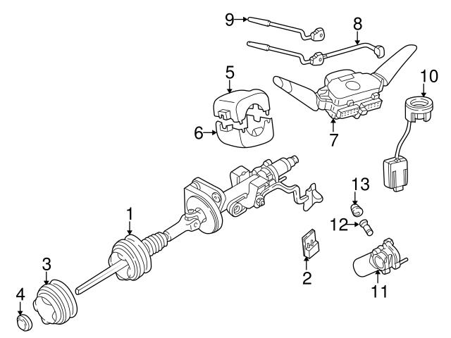 Genuine Mercedes 1635450314 Steering Column Control Switch - Mercedes