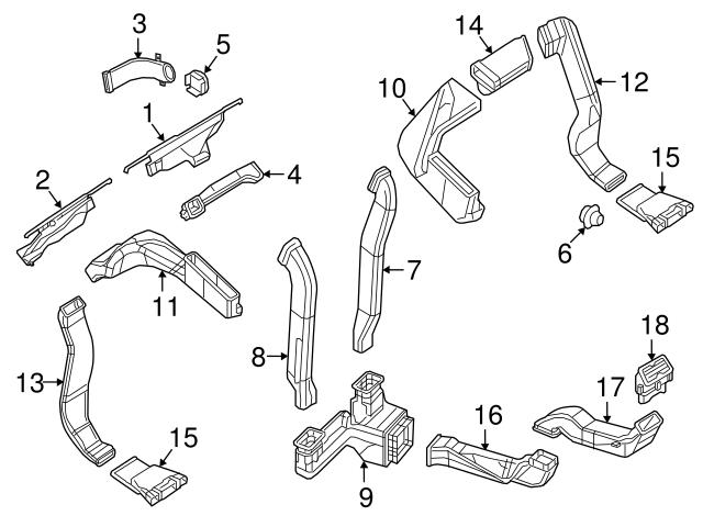 Genuine Mercedes 1636890079 Door Panel Insert; Left, Right - Mercedes