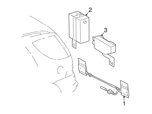 Genuine Mercedes 1638200289 Antenna Amplifier - Mercedes