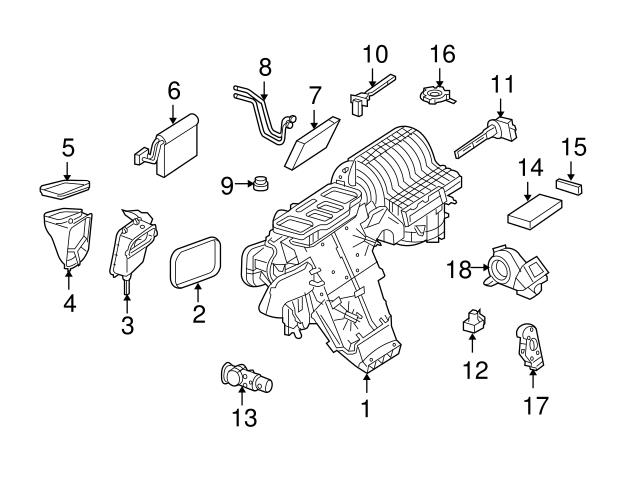 Genuine Mercedes 1638300272 A/C Evaporator Temperature Sensor; Front ...