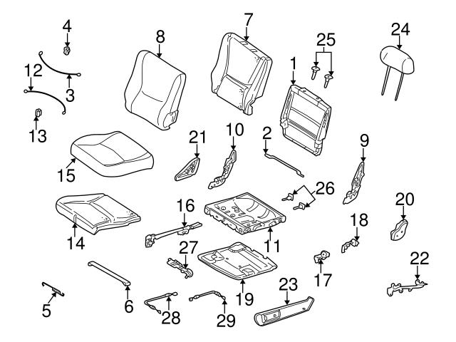 Genuine Mercedes 1639300078 Coil Spring Seat; Left, Right - Mercedes