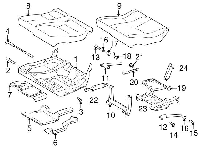 Genuine Mercedes 1639910407 Back Glass Lift Support Clip; Left, Left ...