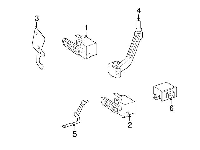 Genuine Mercedes 1643210140 Air Suspension Compressor Bracket - Mercedes