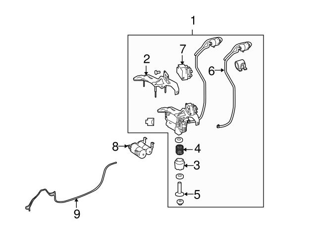 Genuine Mercedes 1643210140 Air Suspension Compressor Bracket - Mercedes