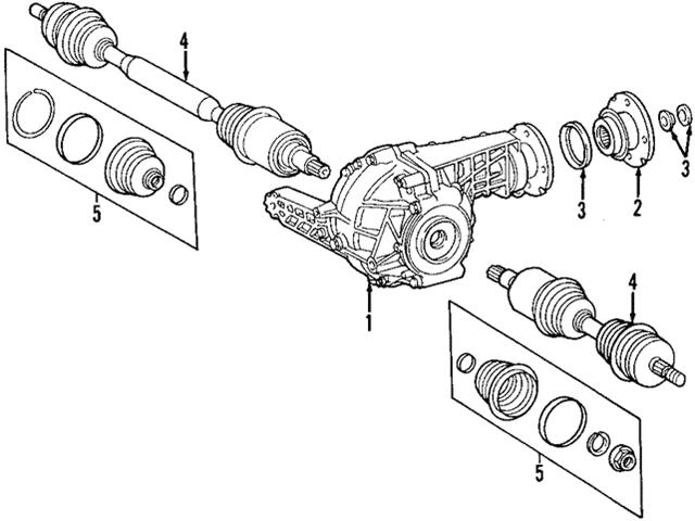 Genuine Mercedes 1643370059 Differential Pinion Seal; Front - Mercedes ...