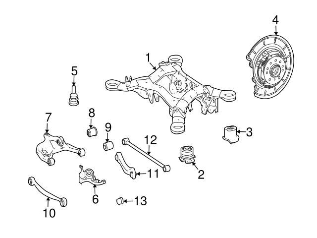 Genuine Mercedes 1644231423 Suspension Subframe Reinforcement Bracket ...