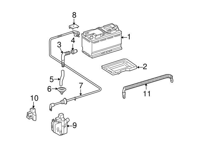Genuine Mercedes 1644404539 Battery Cable Harness - Mercedes
