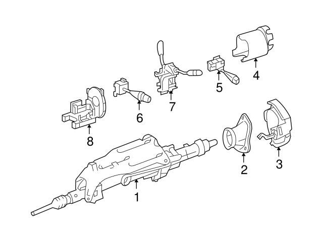Genuine Mercedes 1644600816 Steering Column Tube Screw - Mercedes
