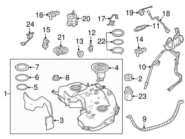 Genuine Mercedes 1644700138 Fuel Pump Shield - Mercedes