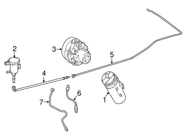Genuine Mercedes 164470065964 Vapor Canister Filter Seal - Mercedes ...