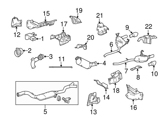 Genuine Mercedes 1644900209 Exhaust/Connector Pipe - Mercedes