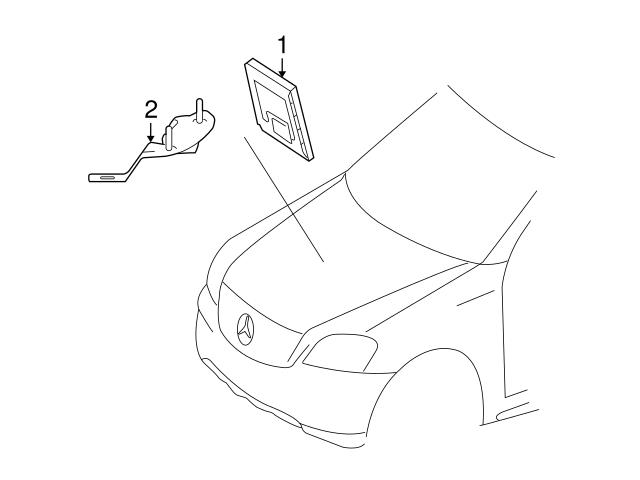 Genuine Mercedes 1645401373 Active Suspension Control Module Bracket ...