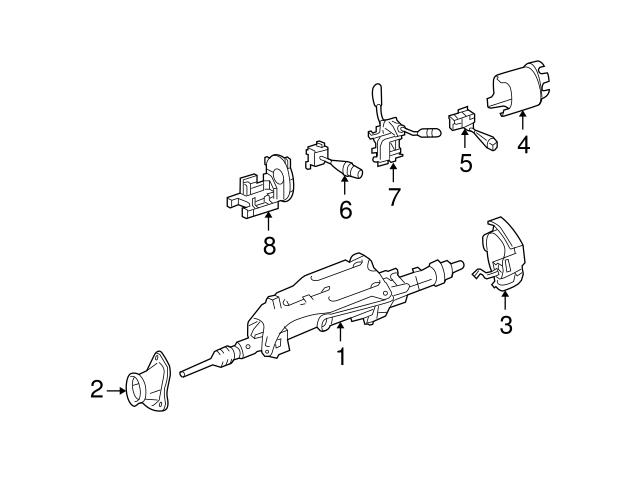Genuine Mercedes 1645403145 Tilt Steering Adjuster - Mercedes