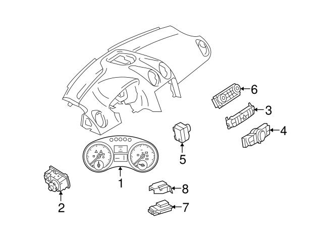 Genuine Mercedes 16454530049116 Headlight Switch Lamp Socket - Mercedes ...