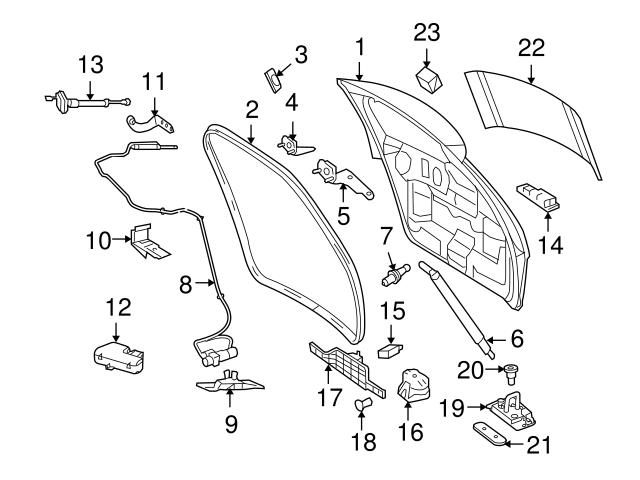 Genuine Mercedes 1648850123 Tow Hook Cover; Rear - Mercedes ...