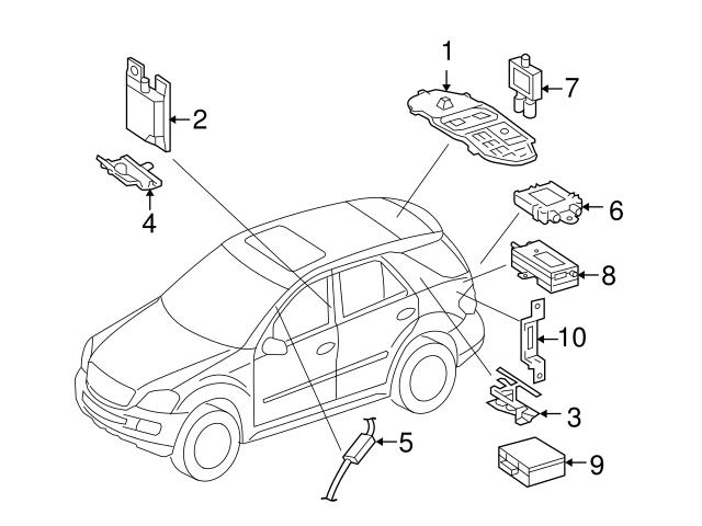 Genuine Mercedes 1648205489 Antenna Amplifier - Mercedes